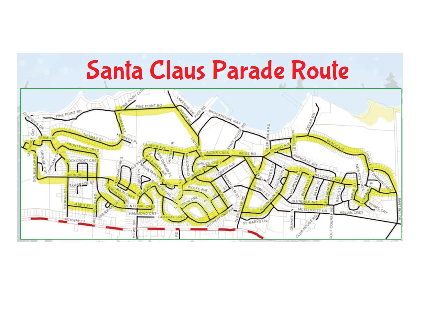 Santa will drive-by homes in Deep River on Saturday, December 4th at 5 ...